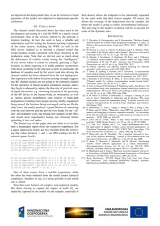 A Sample-Driven Channel Model for Developing and Testing Practical WSN ...