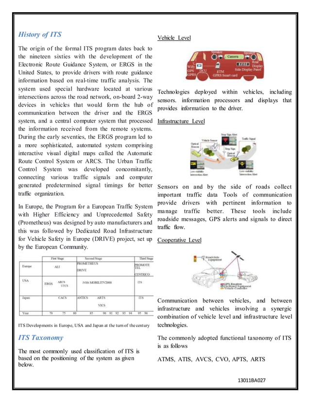 Intelligent Transport System | PDF