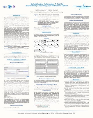 Defaultification Refactoring: A Tool for Automatically Converting Java Methods to Default | PDF