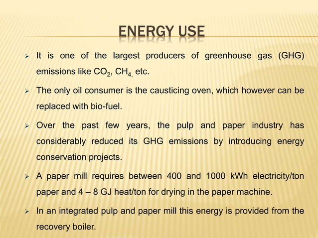 PULP AND PAPER INDUSTRY: PROCESS, WASTE AND ITS MANAGEMENT | PPTX