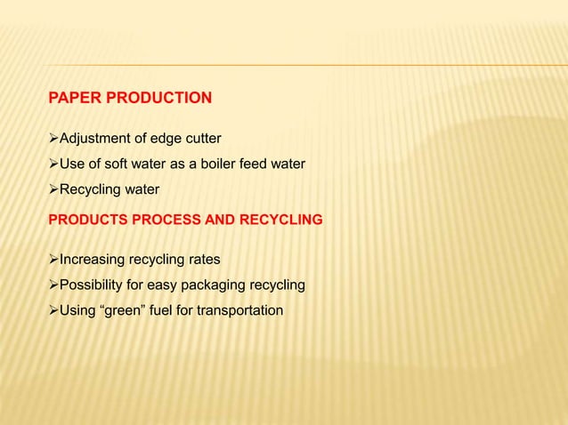 PULP AND PAPER INDUSTRY: PROCESS, WASTE AND ITS MANAGEMENT | PPTX