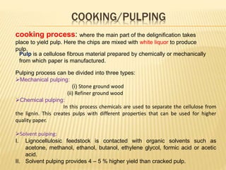 PULP AND PAPER INDUSTRY: PROCESS, WASTE AND ITS MANAGEMENT | PPTX