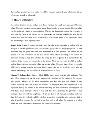research paper on business ethics | DOCX