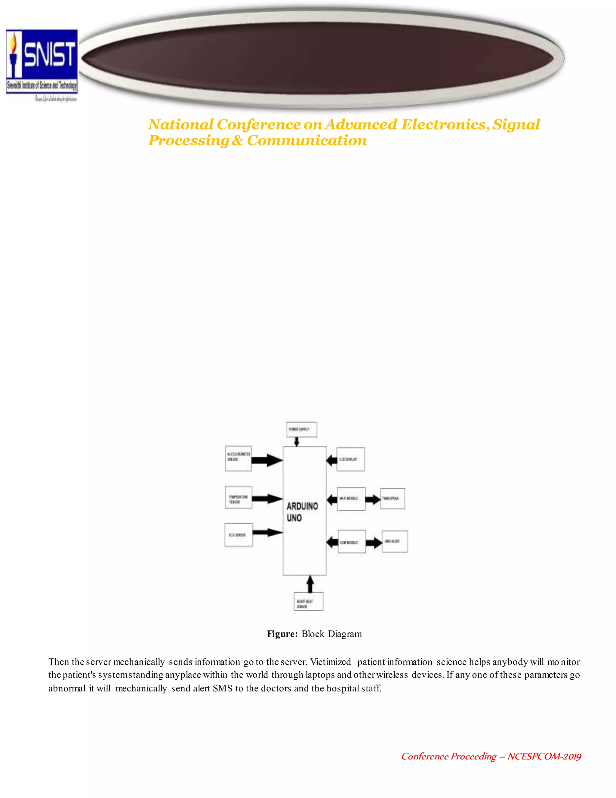 Implementation Of Real Time IoT Based Health monitoring system | DOCX