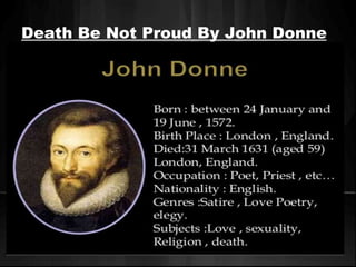 Death Be Not Proud Poem | PPTX