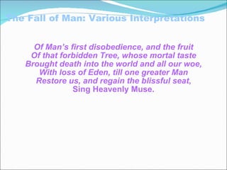 Paper 1 fall of humans | PPT | Christianity | Religion & Spirituality