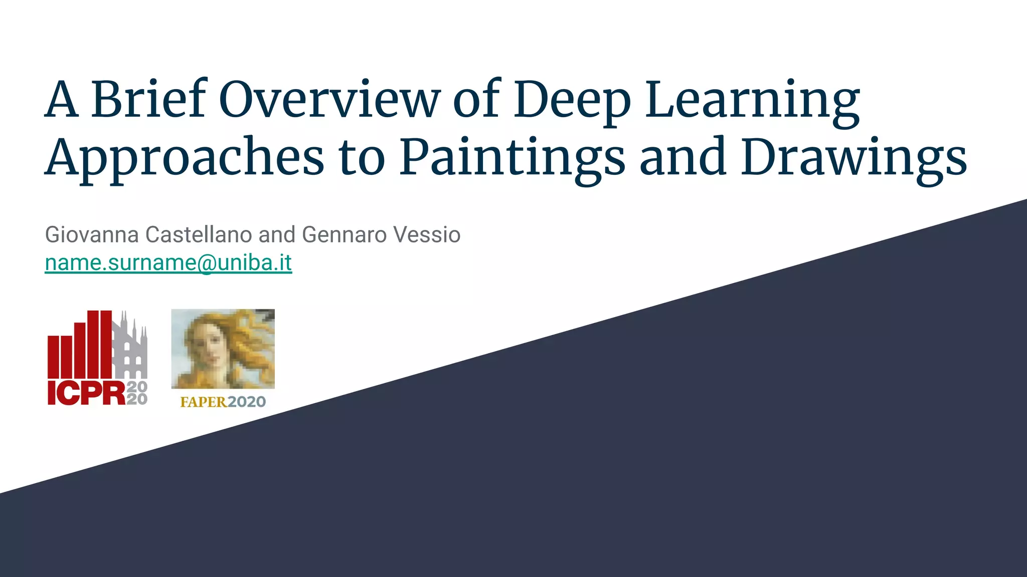 A Brief Overview of Deep Learning Approaches to Paintings and Drawings ...