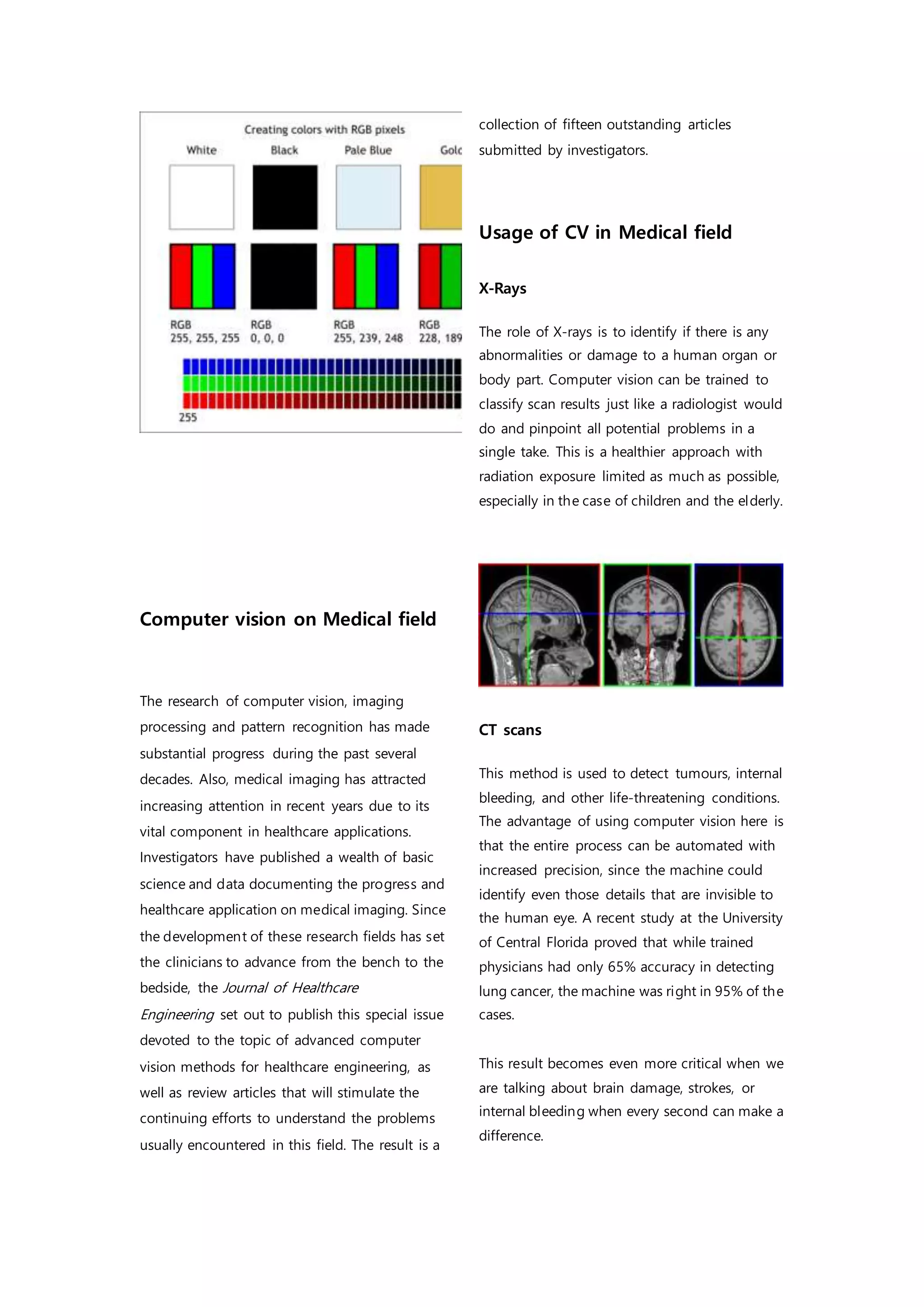 Paper on Computer Vision | DOCX | Artificial Intelligence | Technology ...