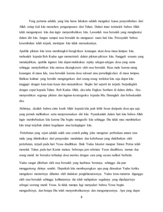 Paper Roh Kudus Dan Pertobatan | DOCX