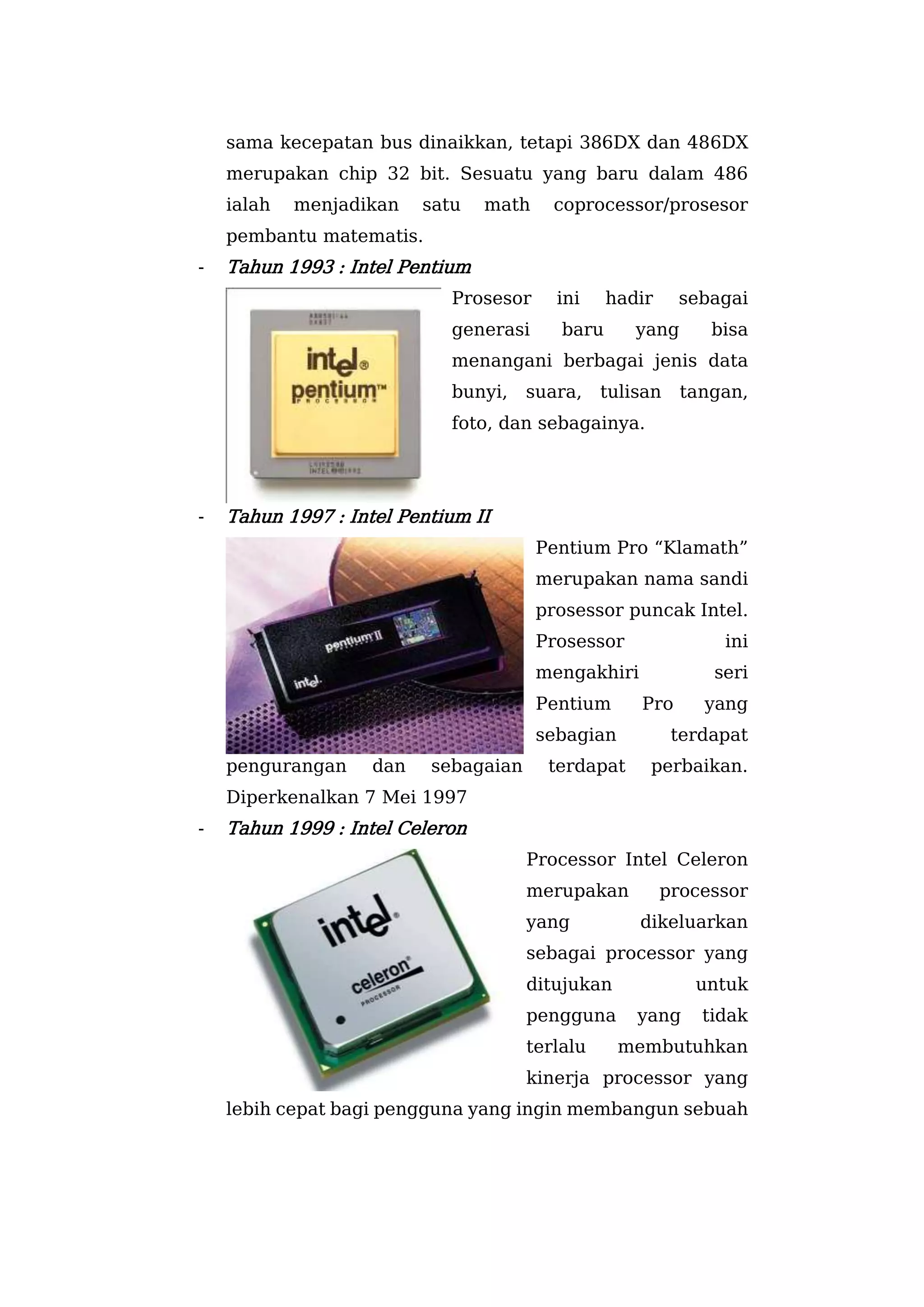 Paper Pengantar Teknologi Informasi - Perkembangan Komponen Hardware | PDF