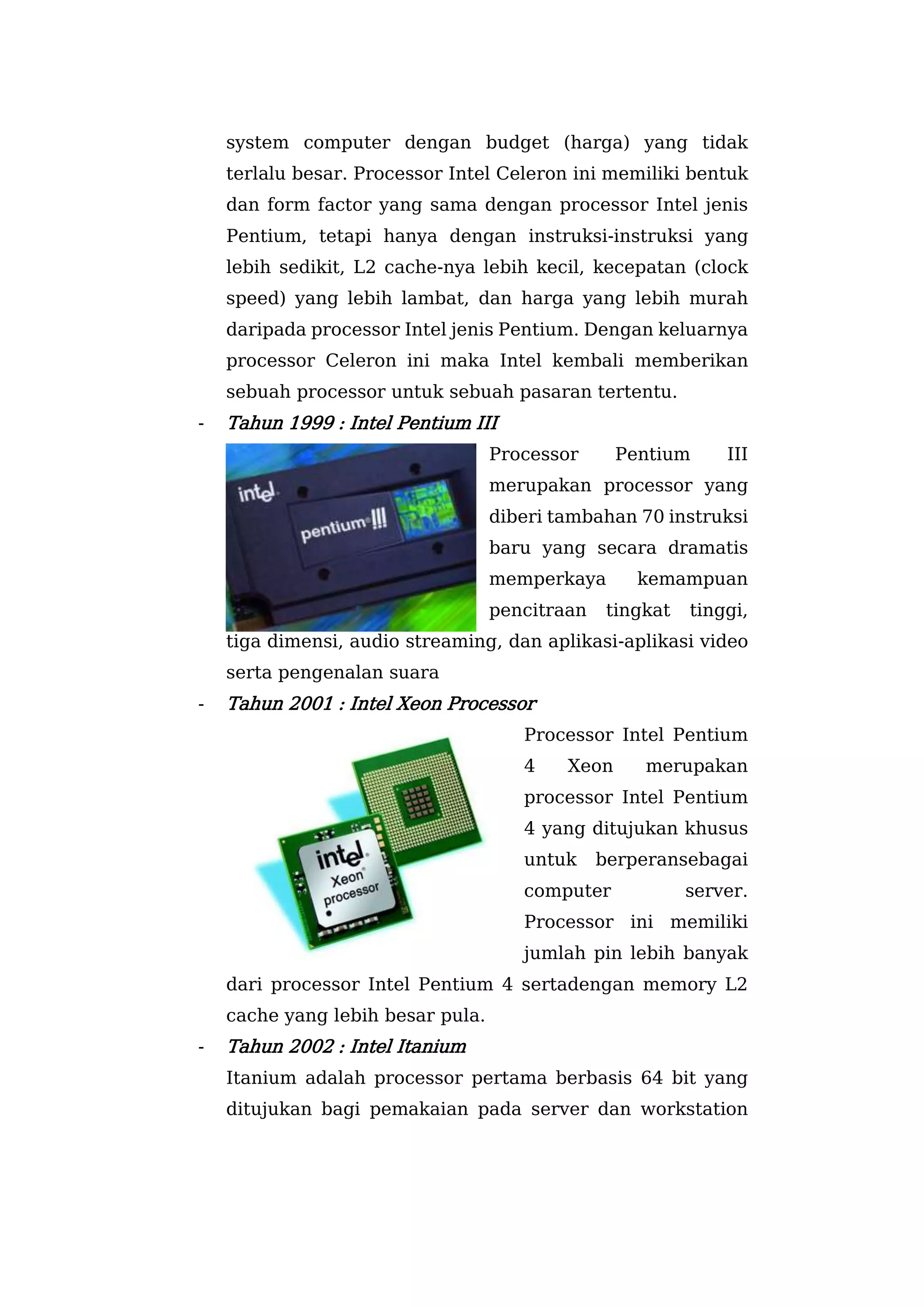 Paper Pengantar Teknologi Informasi - Perkembangan Komponen Hardware | PDF