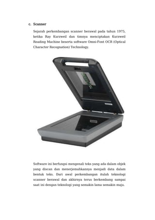 Paper Pengantar Teknologi Informasi - Perkembangan Komponen Hardware | PDF