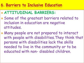 KEY DEBATES ON INCLUSIVE EDUCATION | PPTX