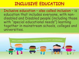 KEY DEBATES ON INCLUSIVE EDUCATION | PPTX