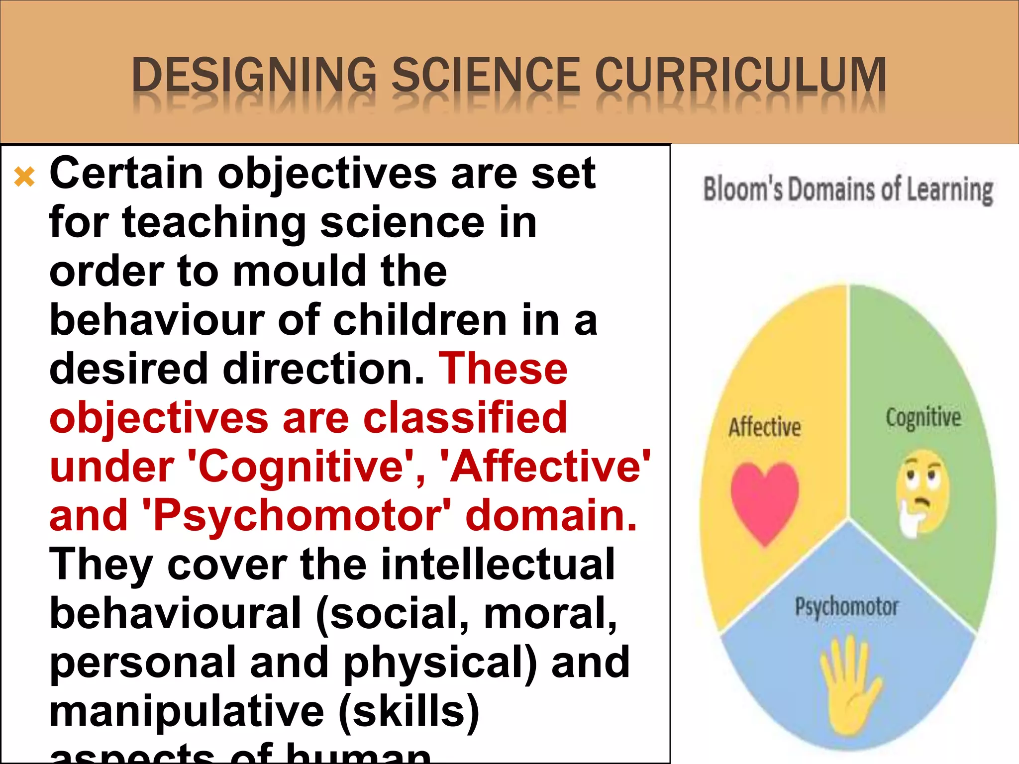 DESIGNING A SCIENCE CURRICULUM | PPTX