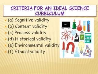 DESIGNING A SCIENCE CURRICULUM | PPTX