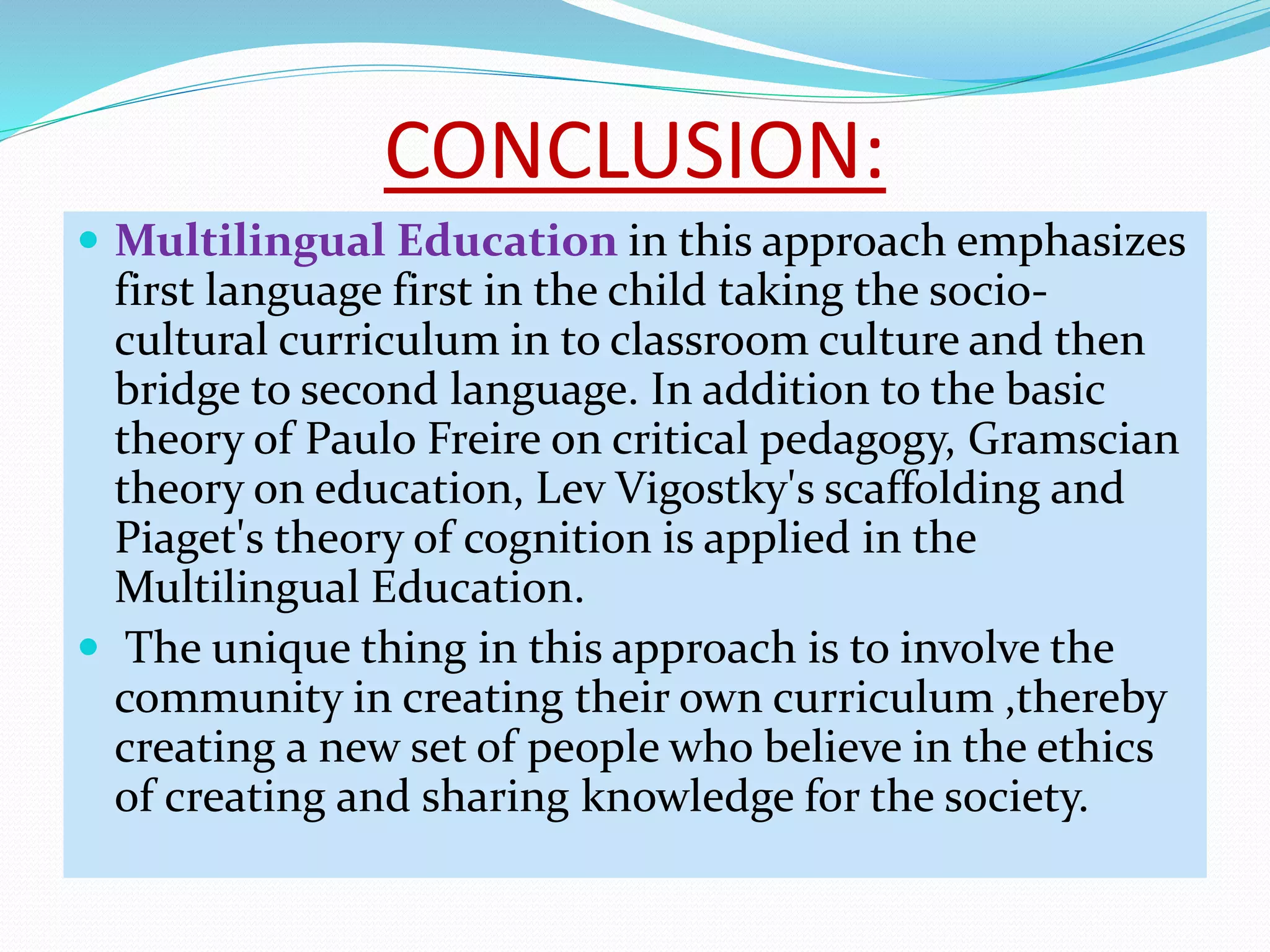 MULTILINGUAL CHARACTERS OF CURRICULUM | PPT