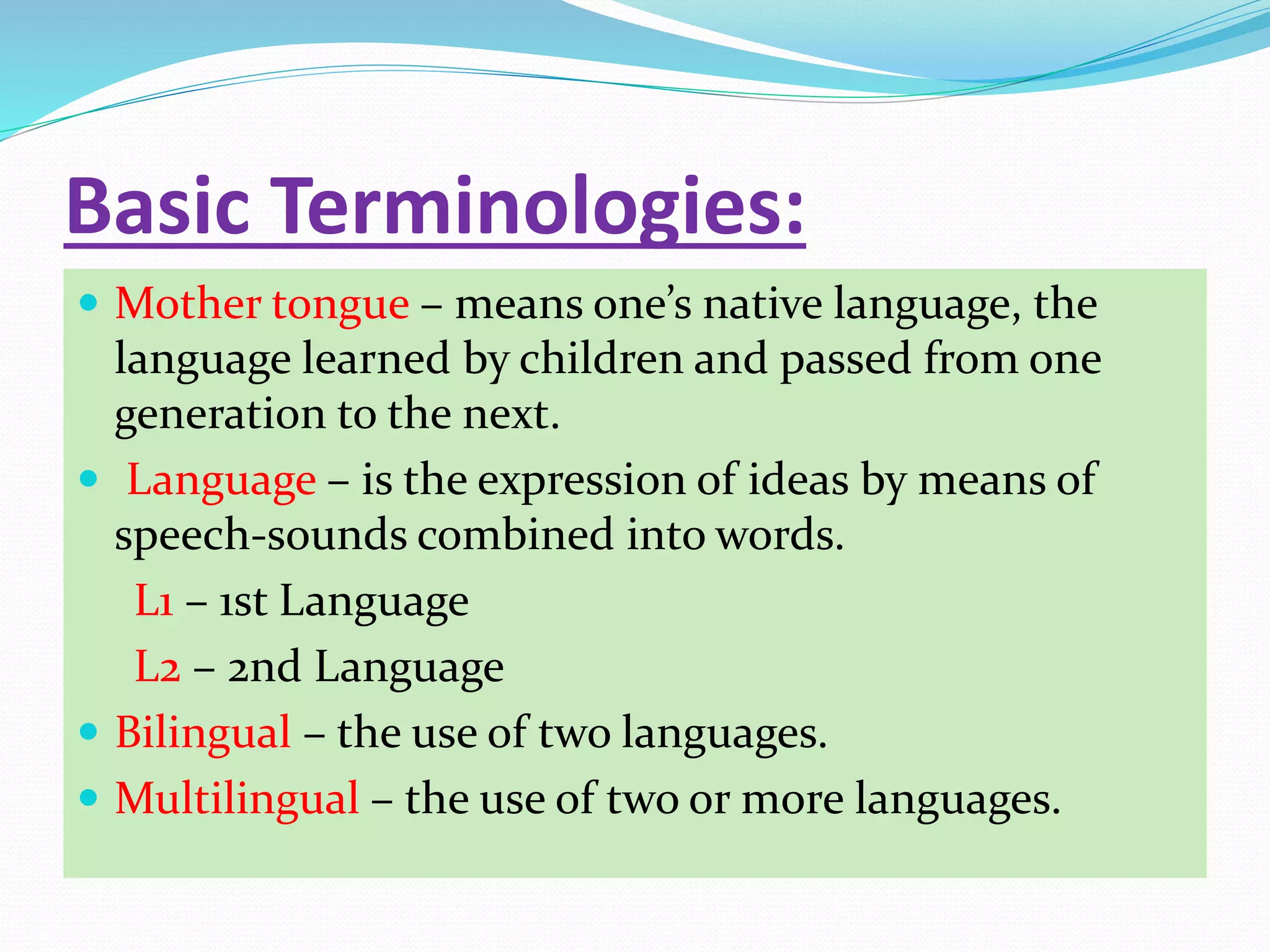 MULTILINGUAL CHARACTERS OF CURRICULUM | PPT