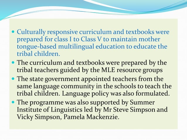 MULTILINGUAL CHARACTERS OF CURRICULUM | PPT