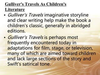 Gulliver's Travels As Children's Literature | PPTX