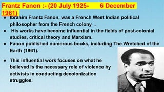 What Aspect Of Colonialism Does Fanon Focus On The Wretched Of The ...