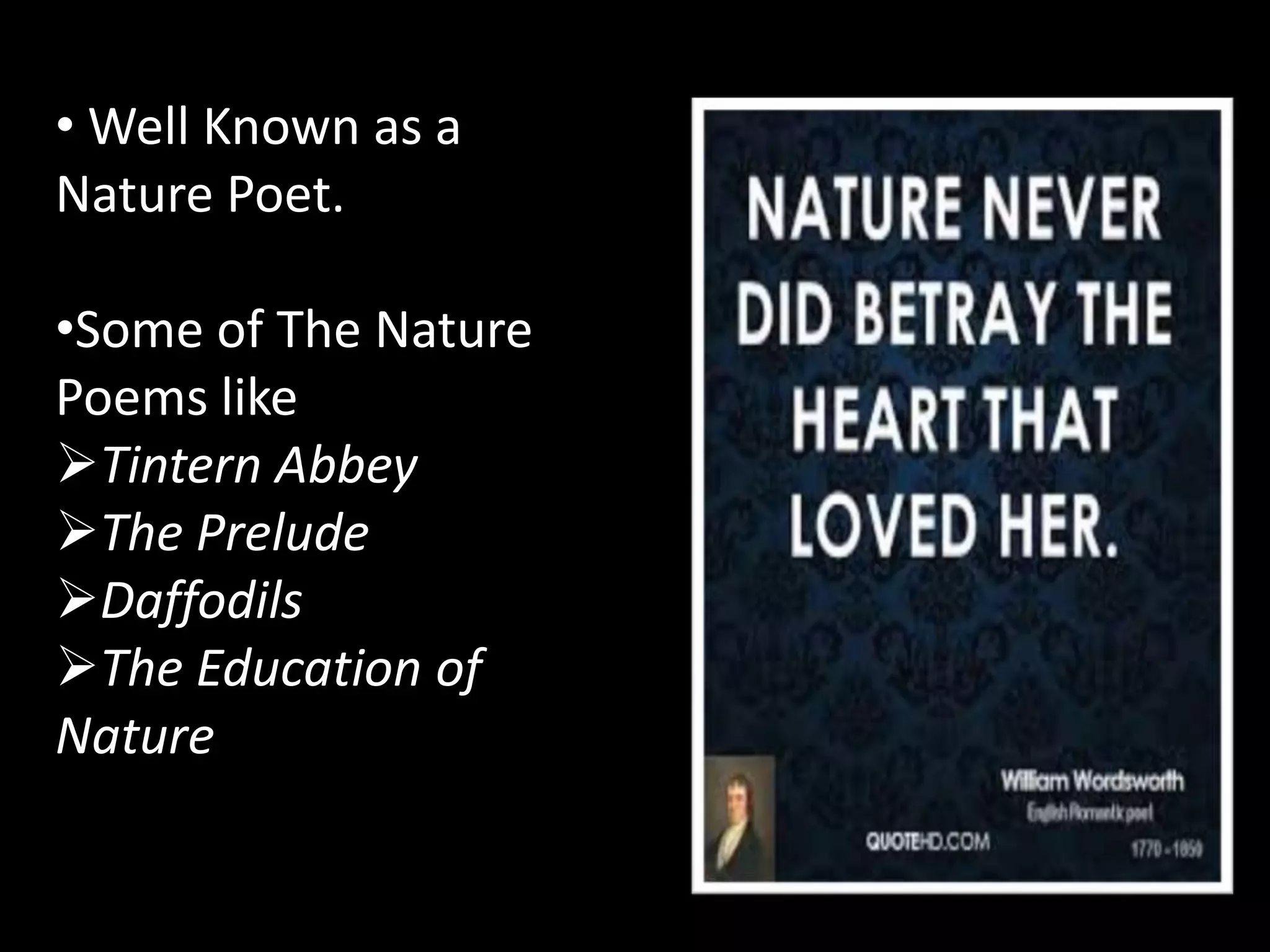 Theme of Poetry:According to Wordsworth | PPTX
