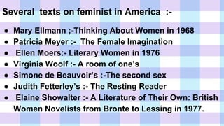 Feminist Criticism &Feminist Lense | PPTX | Education