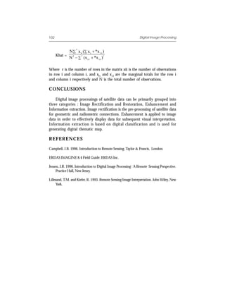 satllite image processing | PDF