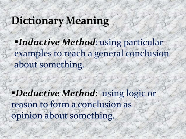 Inductive and Deductive Method | PPTX