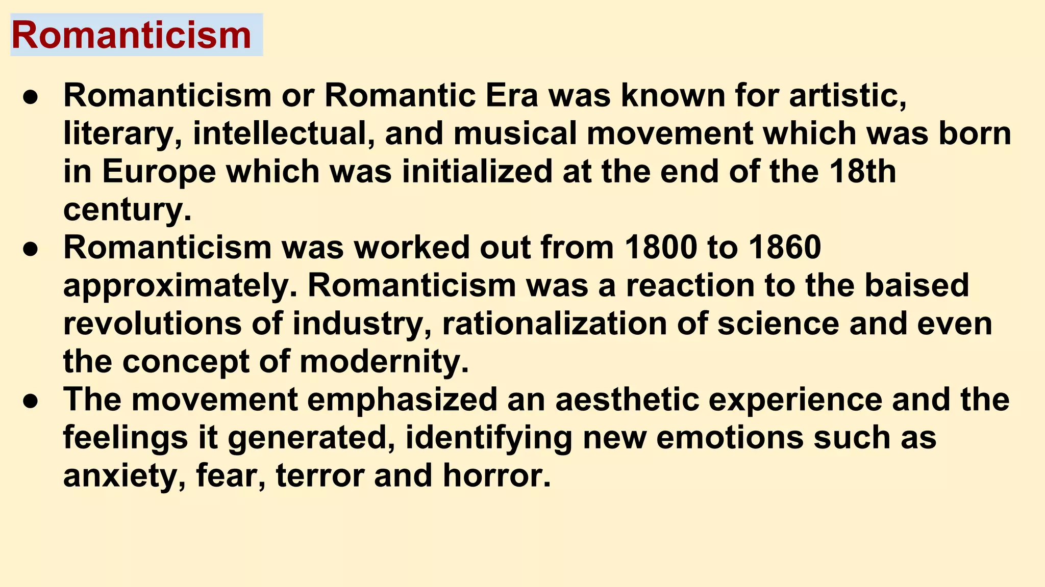 What is The Difference Between Transcendentalism and Romanticism ? | PPTX