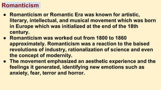 What is The Difference Between Transcendentalism and Romanticism ? | PPTX