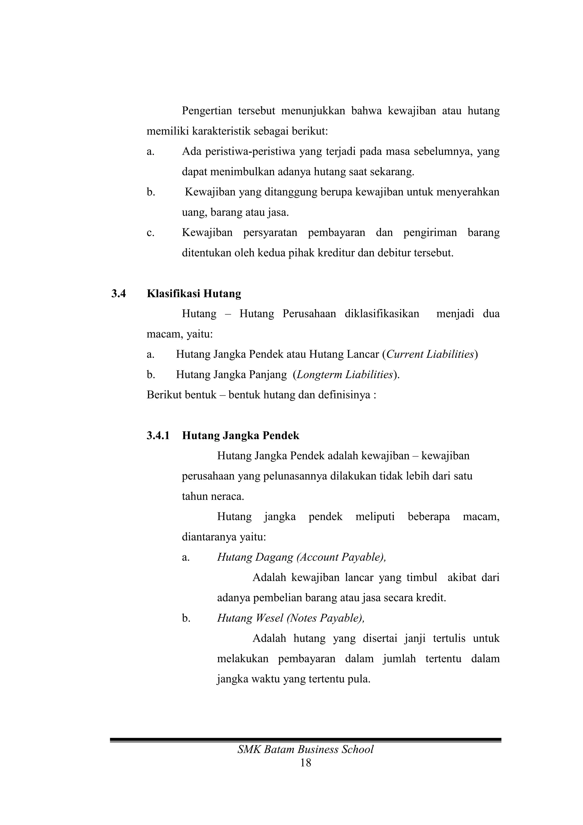 Paper akuntansi hutang | PDF