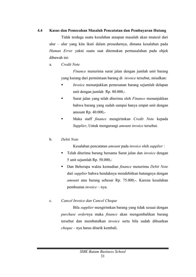 Paper akuntansi hutang | PDF