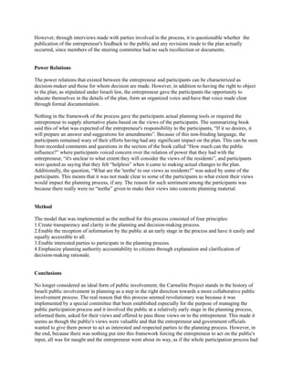 Case Study - Public Participation in the Carmelite Project | DOC