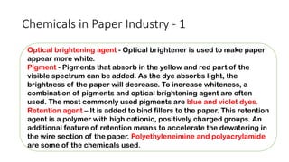 Paper chemicals | PDF
