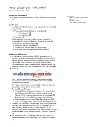 Proposal for Linking Concept Drift and uncertainty of Machine learning | PDF