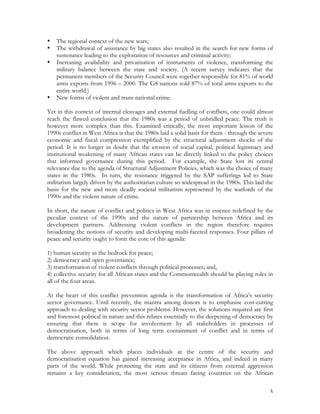 Paper conflict and human security in west africa | PDF