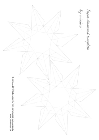Paper Diamond Template