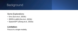 社内勉強会資料_AnyGPT_Unified Multimodal LLM with Discrete Sequence Modeling | PDF