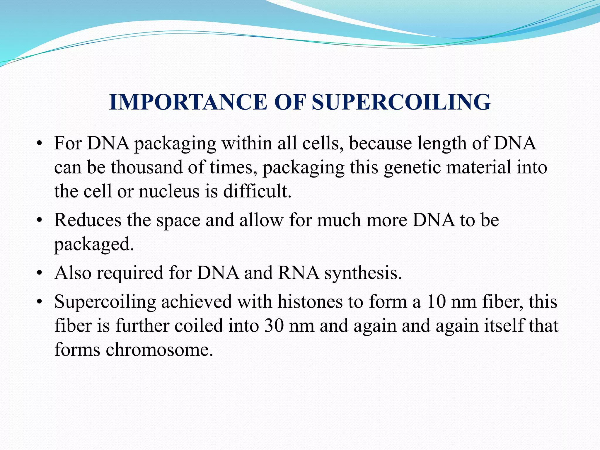 Supercoiling of DNA | PPTX