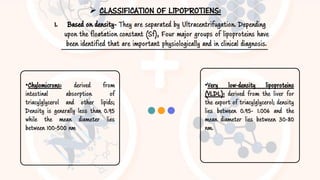 LIPOPROTEIN AND CLASSIFICATION OF CHYLOMICRON, VLDL, LDL, HDL | PDF