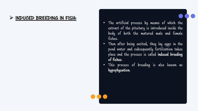 INDUCED BREEDING IN FISHES - TECHNIQUE AND APPLICATION | PPTX
