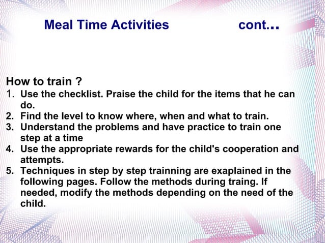 Training Adaptations with MR Children | PPT