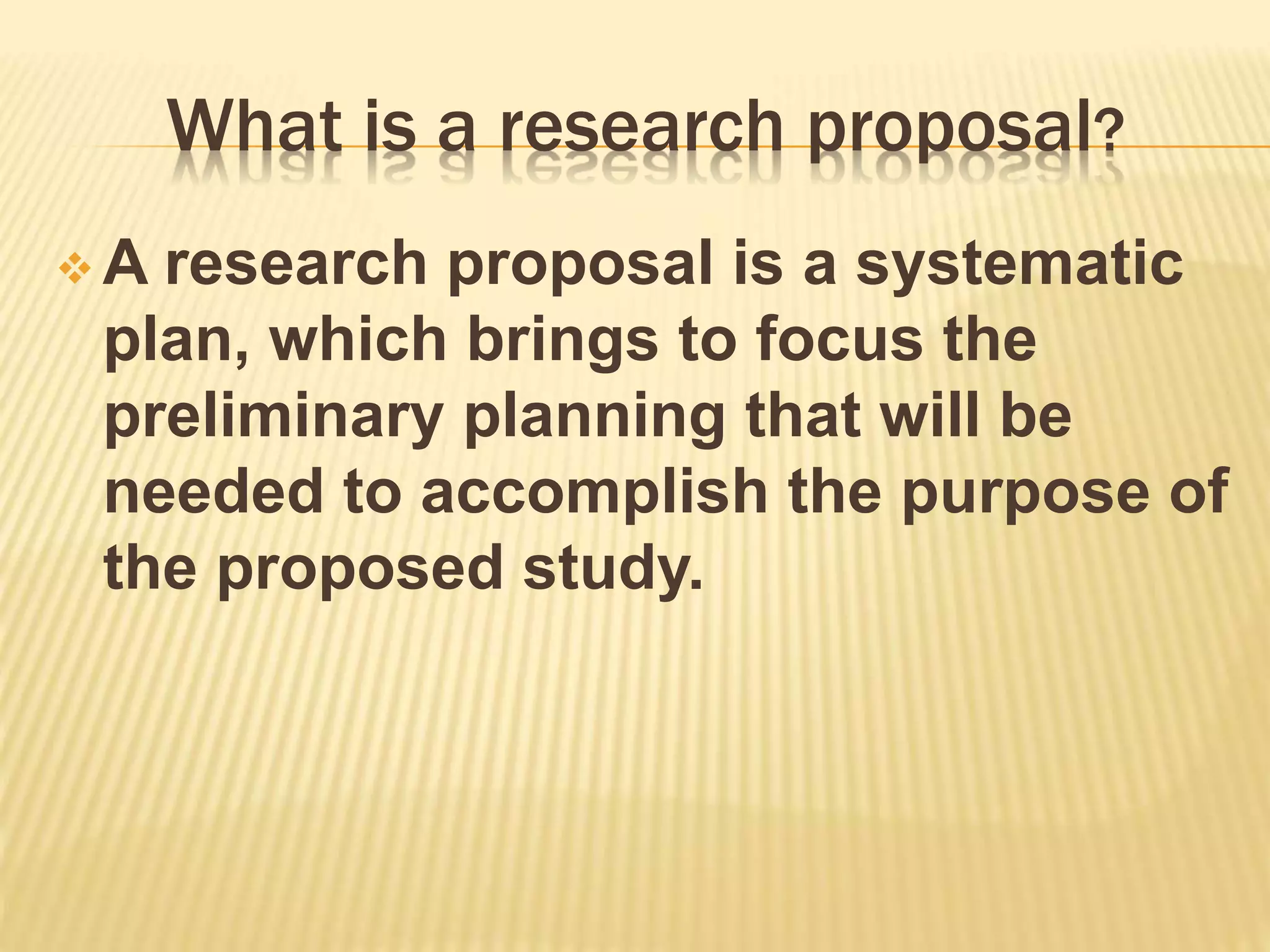 FRAMEWORK OF RESEARCH PROPOSAL | PPTX