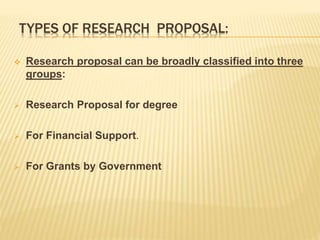FRAMEWORK OF RESEARCH PROPOSAL | PPTX