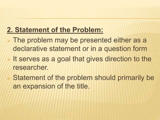 FRAMEWORK OF RESEARCH PROPOSAL | PPTX
