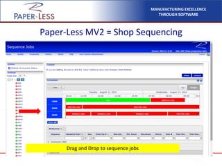 Paper-Less MES Solution Overview | PPSX | Business | Business and Finance