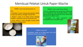 Paper mache, doh, tanah liat | PPT