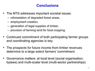 Session 5.6 MANAGEMENT OF GHANA’S MODIFIED TAUNGYA SYSTEM: CHALLENGES ...
