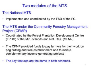 Session 5.6 MANAGEMENT OF GHANA’S MODIFIED TAUNGYA SYSTEM: CHALLENGES ...